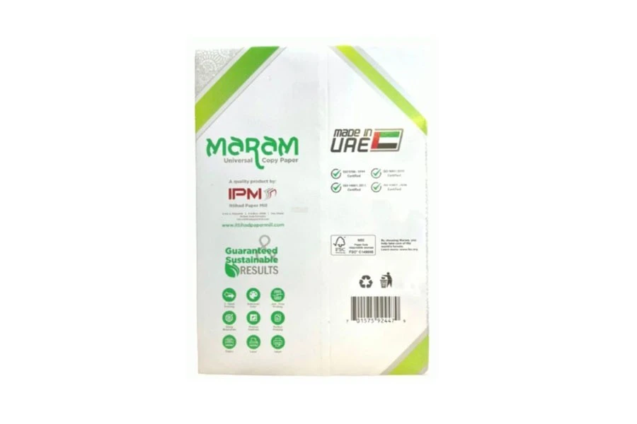 Buy Maram Green A4 Photocopy Paper 500 Sheets Pack Of 5 Online in UAE ...