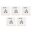 Buy Schneider Electric AvatarOn, USB charger + 2 socket-outlet, 2P, 16A ...