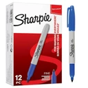 Buy Sharpie Sharpie 12-Piece Fine Tip Permanent Marker Blue Ink Online ...