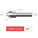 Buy RL M35 Hss Chamfering Cutter 90 Degrees Chamfer Router Bit ...