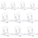 Buy 10/20pcs Mini Display Stand Clear Acrylic Display Easels Adjustable ...