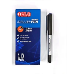 Buy Oslo Roller Bal Pen 0.5mm Blue Pack of 10 Online in UAE | Tradeling