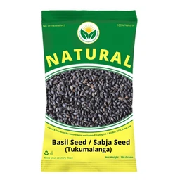 Buy Natural Basil Seed 150g (Sabja Seed / Tukmalanga) x 12 Online in ...