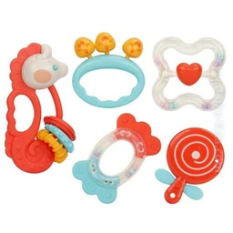 Buy Huanger Baby Rattle Set Teethers & Toys for Babies – 5 Piece Set ...
