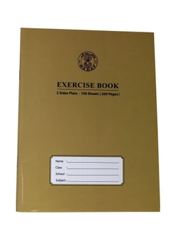 Buy Sadaf A5 Plain Exercise Book Brown/White Online in UAE | Tradeling