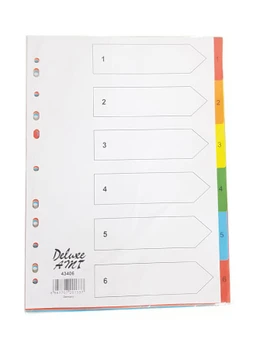 Buy Deluxe 10-Piece A4 Paper Divider Multicolour Online in UAE | Tradeling