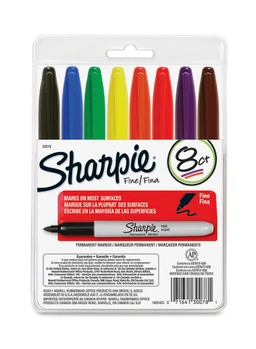 Buy Sharpie Fine Point Permanent Marker Set Multicolour 8 Pieces Online ...