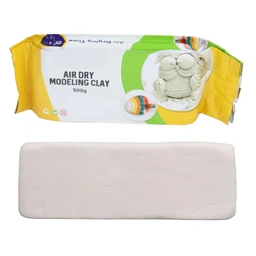 Buy No-Bake Air-Dried Clay Set - 500g White DIY Molding & Pottery Clay ...