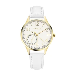 Buy GAIETY Women Elegant Round Dial Analog Pattern PU Strap Wristwatch ...