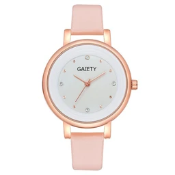Buy Rose Gold Frame Casual Dress Watch - Alloy Analog Quartz by GAIETY ...