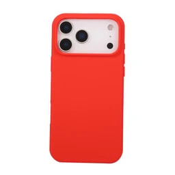 Buy Liquid Silicone Phone Case For iPhone 17 Pro Red Online in UAE ...