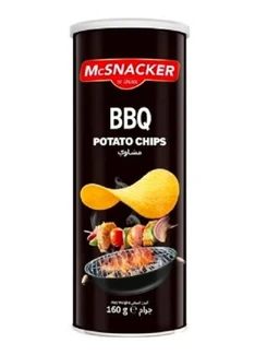 Buy McSnacker BBQ Potato Chips 160g x 12 Pcs Online in UAE | Tradeling