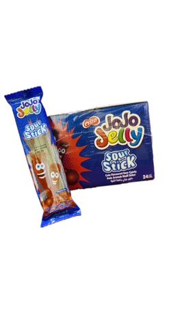Buy Eviza Jojo Jelly Sour Stick Cola flavoured sour candy24x 20g Online ...