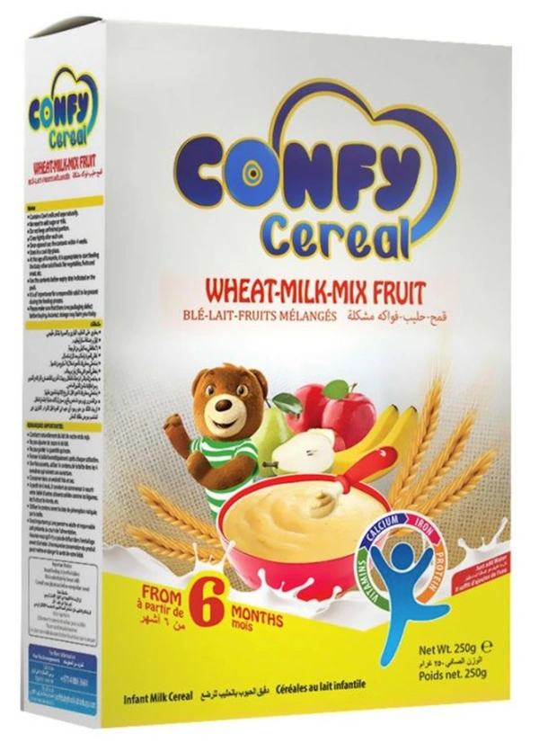 Confy Cereals Wheat Milk-Mix Fruit 250 gr | Wholesale Prices | Tradeling
