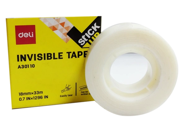 Deli Invisible Tape White 18mm x 33m | Wholesale Prices | Tradeling