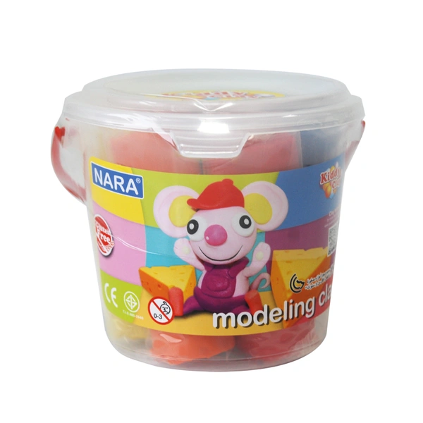 Kiddy Clay Modelling Clay Bucket Assorted KC-BK-400-5 5-Piece ...