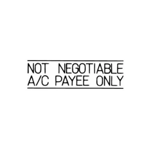 ختم ذاتي التحبير بعبارة Non Negotiable A/C Payee Only من اكس ستامبر ...