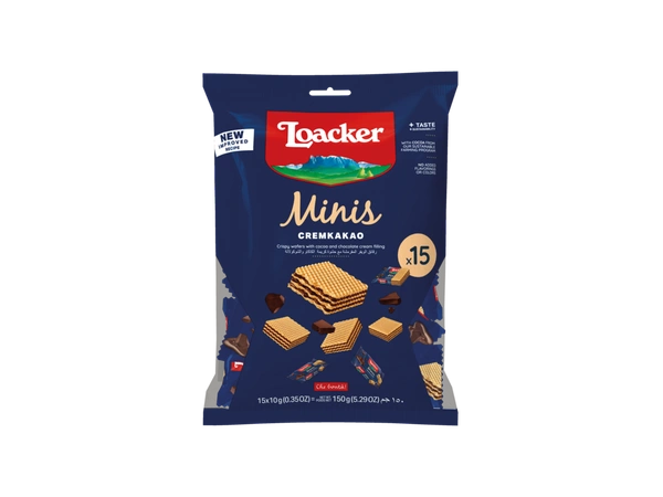 Loacker Mini Kakao Wafer 150 Gr | Wholesale Prices | Tradeling