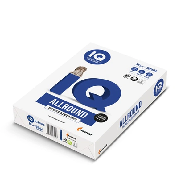 IQ Mondi Allround Photocopy Paper IQAR2500 A4 Size 80 gsm Box of 5 ...