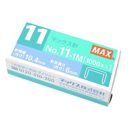 Max Stapler Pin Silver 6mm 11-1M 1000-Piece | Wholesale | Tradeling