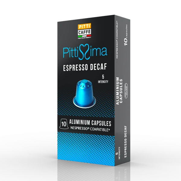 Pitti Caffe Pittissima Decaf Espresso Capsules Coffee 10 Capsules ...