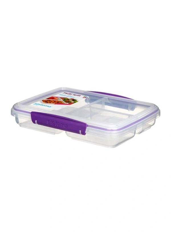 Sistema Air Tight Multi Split Food Container Clear/Purple 820 ml ...