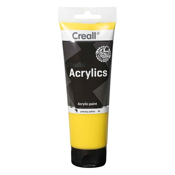 Creall Studio Acrylic Color Tube Yellow 250 ml CRL-33606 | Wholesale ...