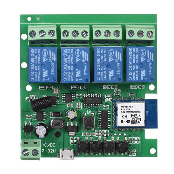 Tuya WiFi,BT 433Mhz Smart Remote Control Wireless Switch Universal ...