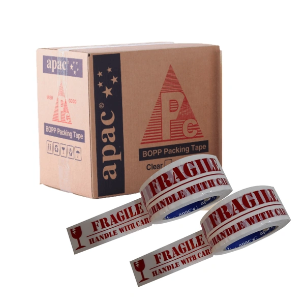 Apac Fragile Adhesive Tape - Handle With Care 1000 Yards x 48mm x 6 ...
