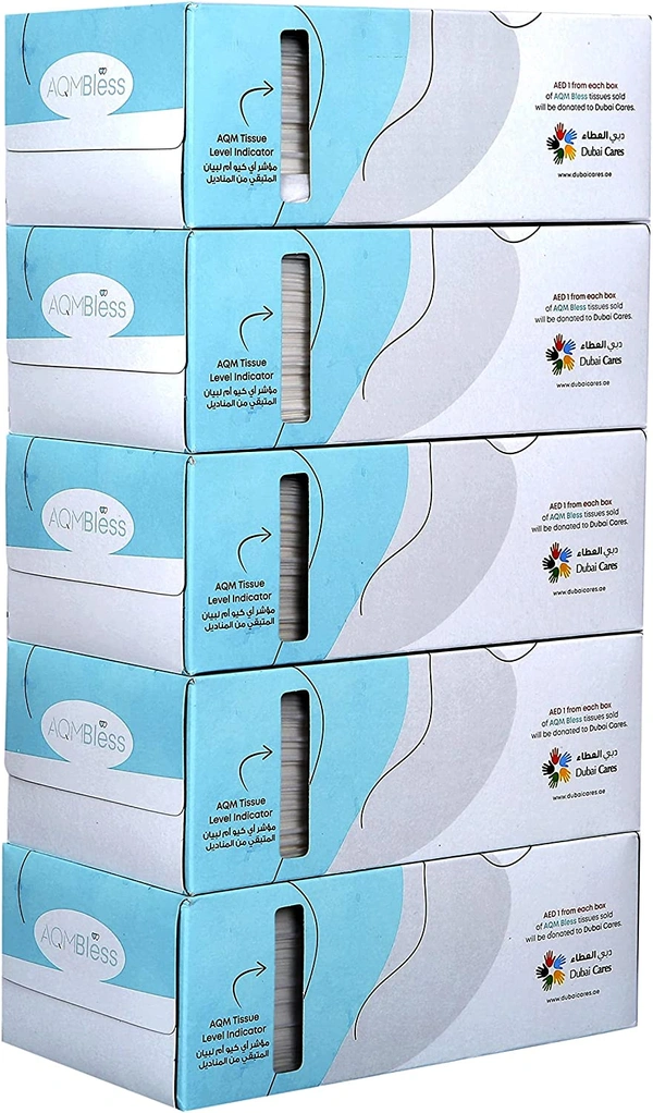 AQM Bless Multi use Facial Tissue Box with Bookmark, Ruler, Recipes ...