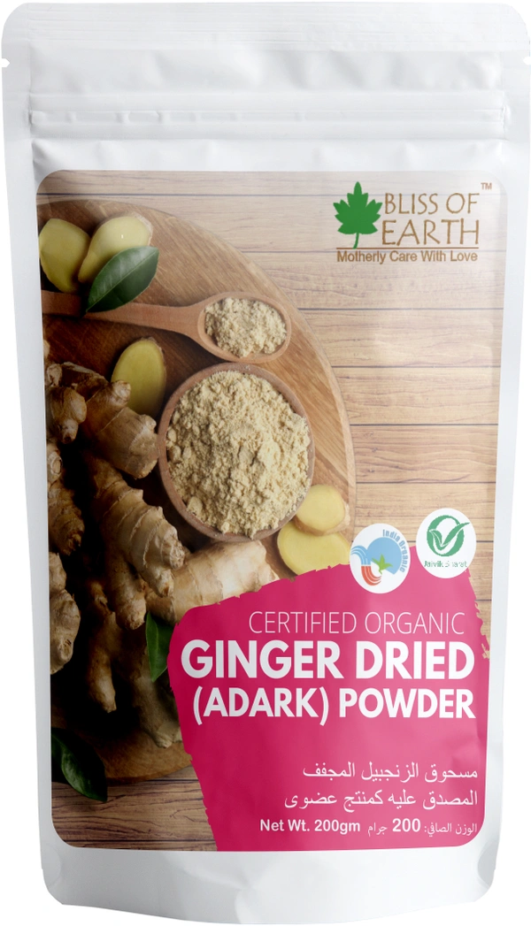 Bliss of Earth certified organic dried Ginger Powder for ginger tea ...