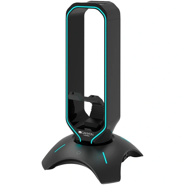 Canyon Bungee Stand WH-200 RGB LED 2USB Headset 1.5m Black CND-GWH200B ...