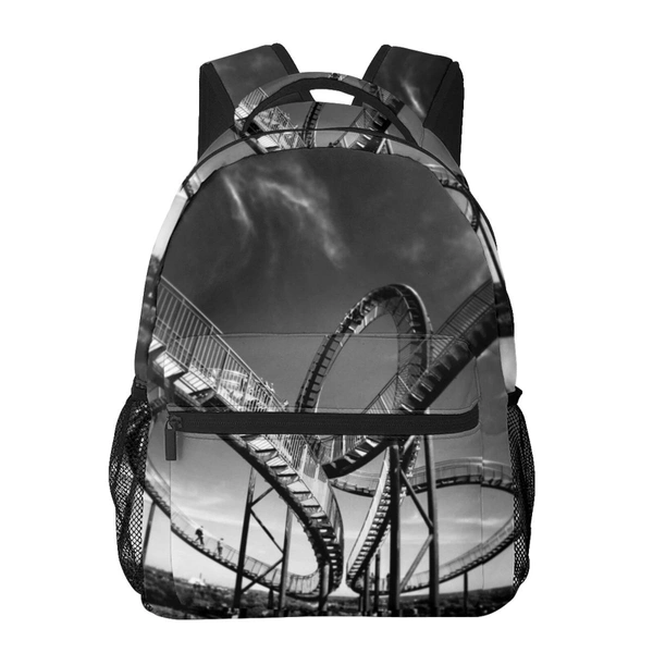 Rollercoaster Looping Amusement Park Ride 3d Customized Backpack ...