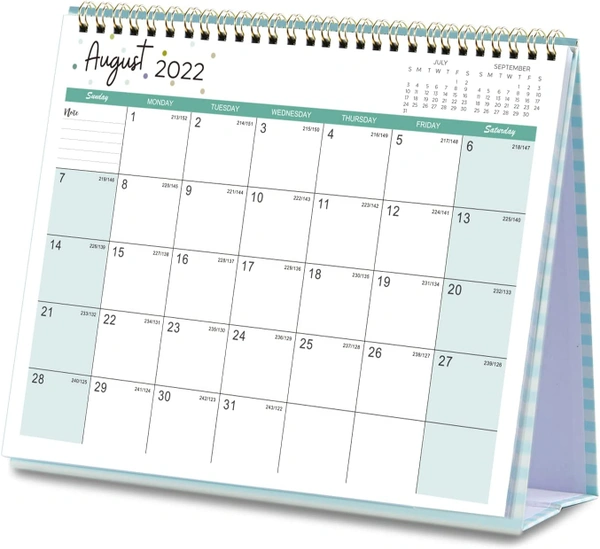 2022-2023 Desk Calendar - Standing Flip Calendar from July 2022 ...