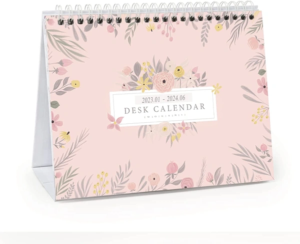 Mokani Small Desk Calendar 2023-2024 8x6 Inch , Mini Monthly Desktop ...