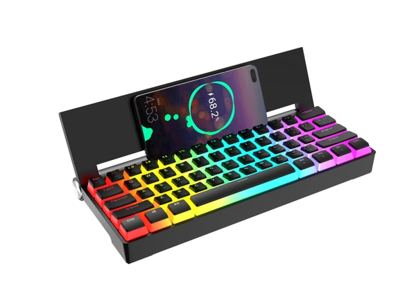 61 Key Rgb Gaming Color Backlit Optical Mechanical Keyboard Black ...