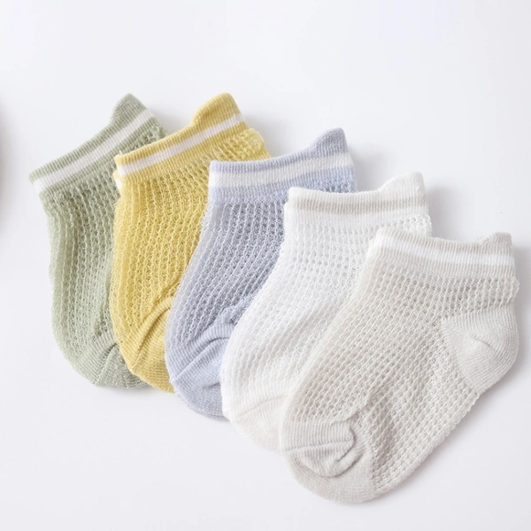 SUNSKY 5 Pairs / Set Baby Socks Mesh Thin Cotton Breathable Children ...