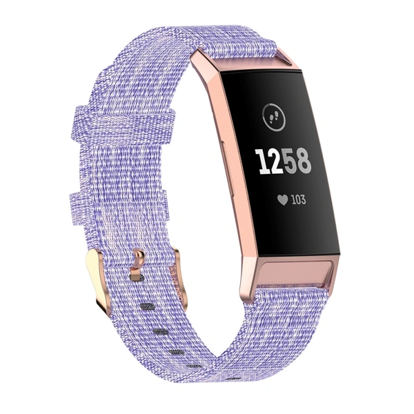 For Fitbit Charge 4 / Charge 3 / Charge3 SE Braided Nylon Watch Band ...