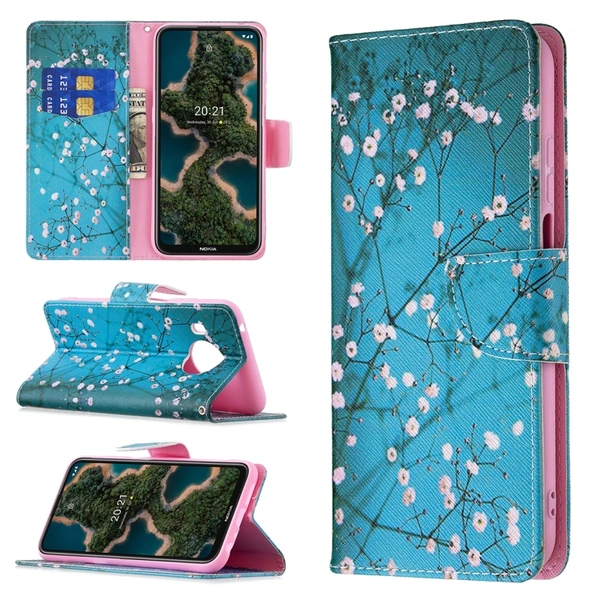 For Nokia X10 / X20 Colored Drawing Pattern Horizontal Flip Leather ...