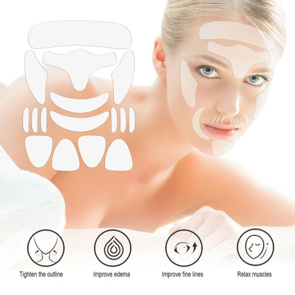 16Pcs/ Set Face Wrinkle Patches Reusable Improve Edema Natural Extract ...
