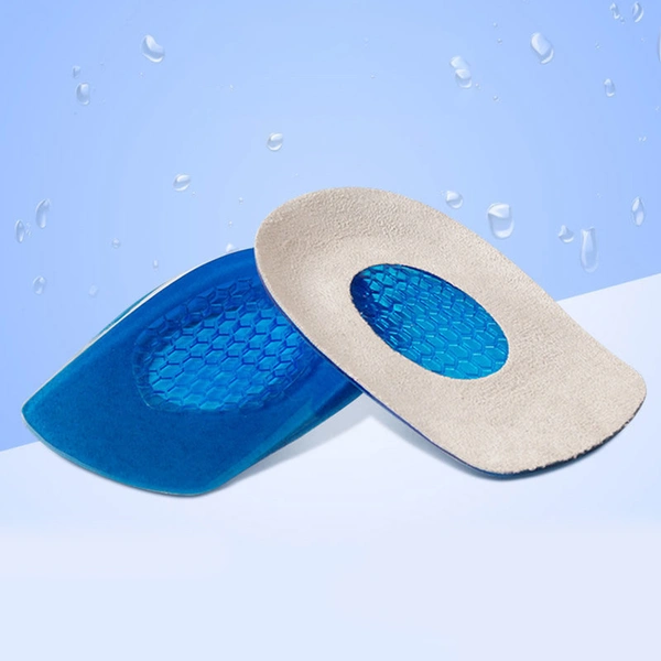 1Pair Heel Insoles Shock Absorption Wraparound Protection Rubber Shoe ...