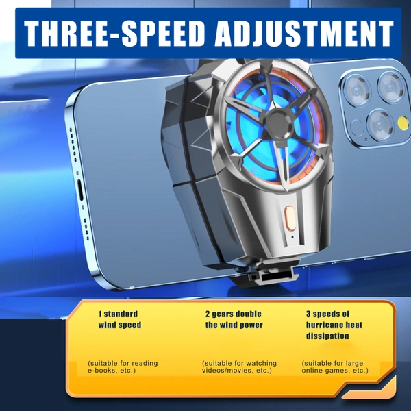 Phone Cooler Wireless Silent Cooling Clip for Gaming Cooling Pad for ...