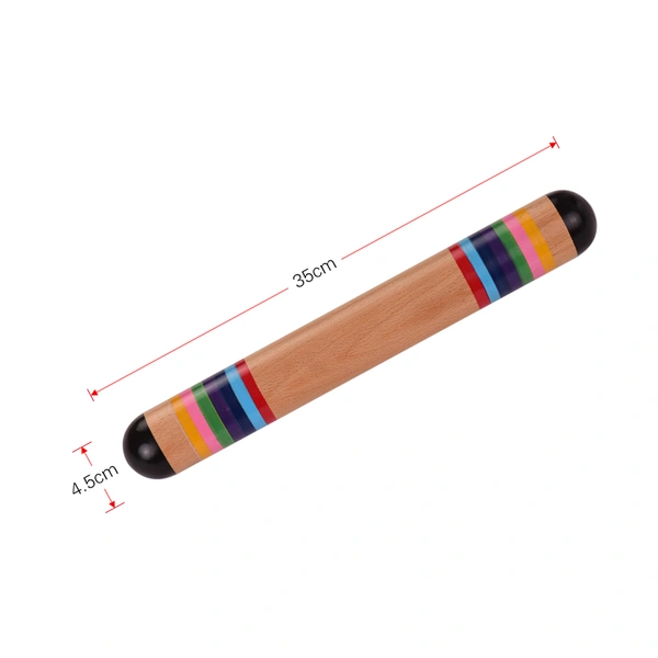 Wooden Rainstick Rainmaker Rain Shaker Musical Instrument Toy Rainbow ...