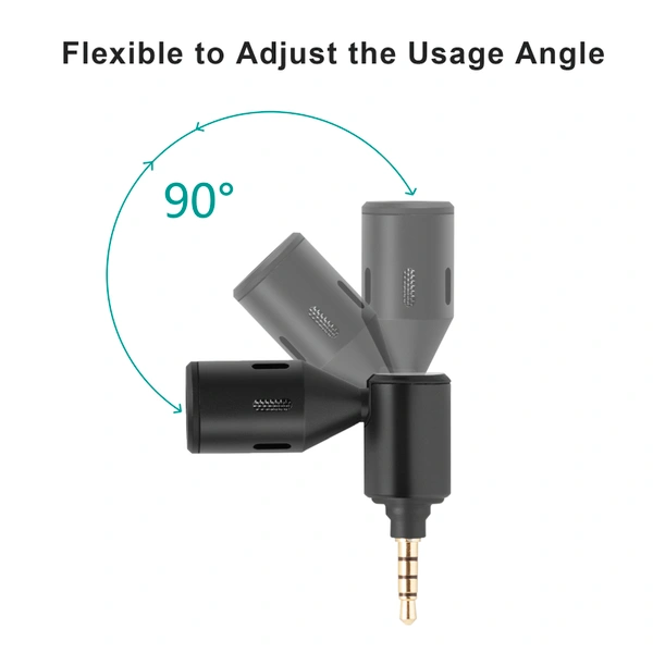 Mini Plug-in Smartphone Microphone Mobile Phone Mic Cardioid Pickup 3 ...