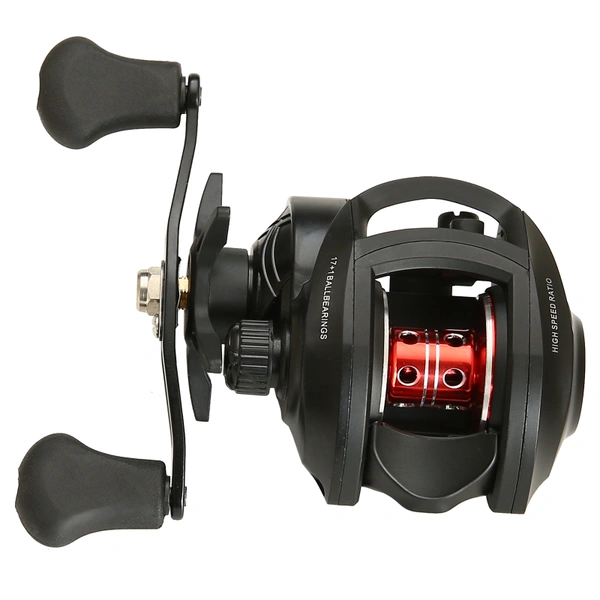 Ultra Smooth 17 + 1 BB Baitcasting Fishing Reel Baitcaster 8kg Max Drag 8.0:1 Gear Ratio Magnet ...