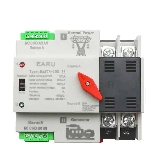 Compact Automatic Transfer Switch Electrical Selector Switches Dual ...