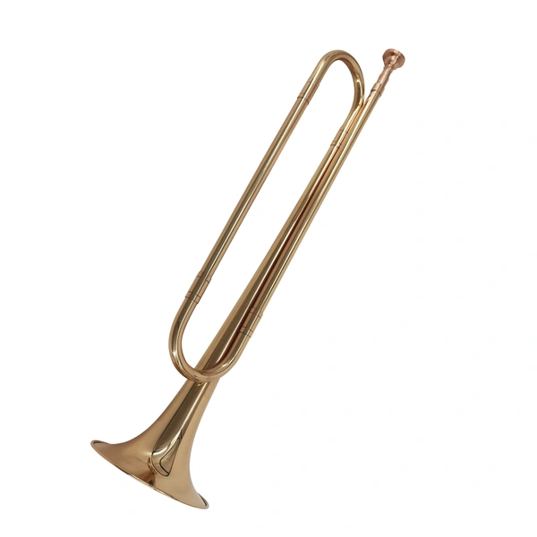 Bugle,B Flat Bugle Call Trumpet Brass Material with Mouthpiece for ...
