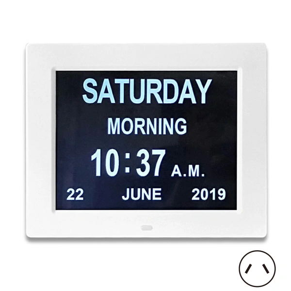 8-Inch Digital Calendar Day Clocks Personalized Backlight Clocks For ...