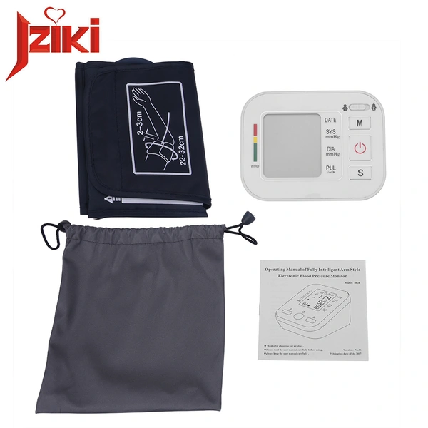 Jziki Arm Blood Pressure Pulse Monitor Arterial Hypertension Heart Beat ...