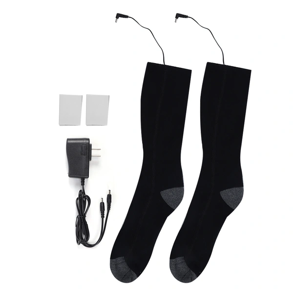 Unisex Electric Heated Socks Rechargeable Battery Winter Foot Warmer ...
